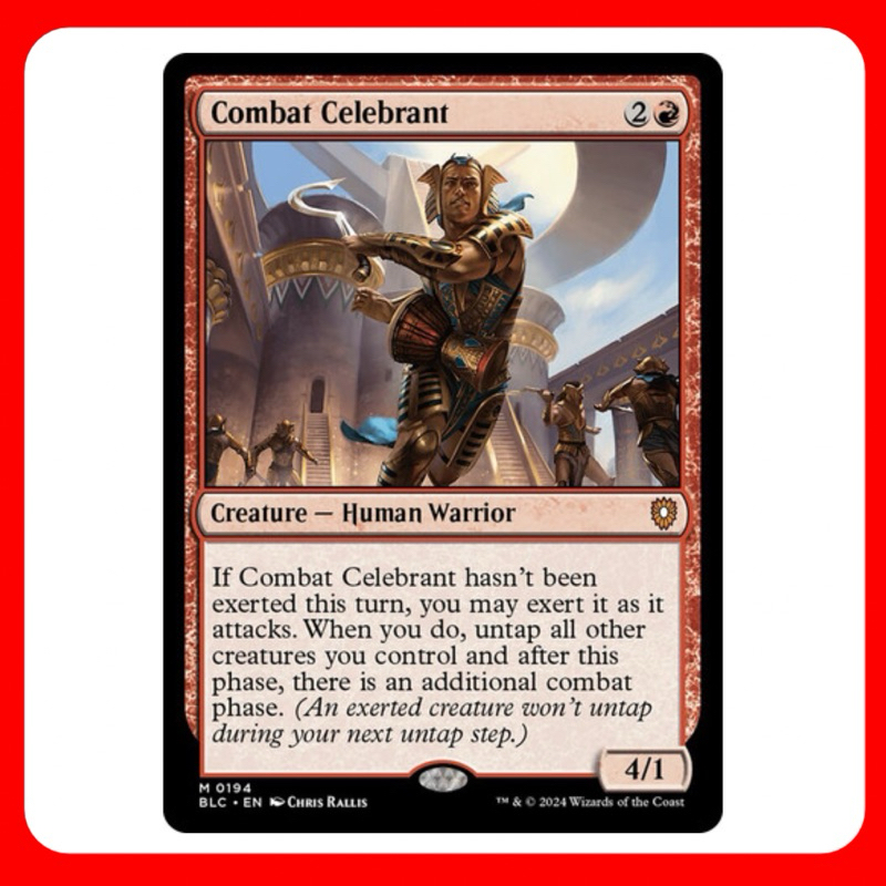 [MTG] Combat Celebrant [BLC] [RED] [MYTHIC] [NORMAL] [ENG] (การ์ดเมจิค ...