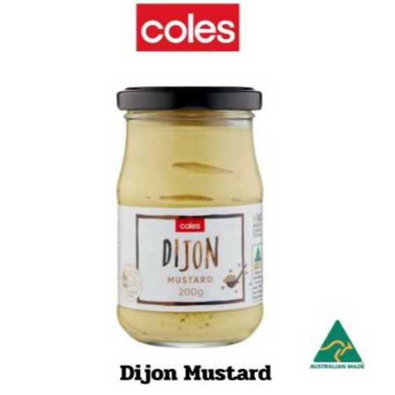 Coles Dijon Mustard 200g มัสตาร์ดดิจอง มัสตาร์ดครีม สไตล์ฝรั่งเศส ...