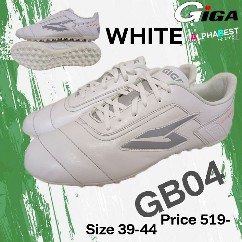 รองเท้าสตัสร้อยปุ่มGIGA รุ่น GB04 WHITE ราคา519- ร้องเท้าร้อยปุ่ม ร้องเท้าราคาถูก ฟุตบอล สินค้า ...