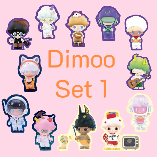 [พร้อมส่งในไทย] POPMART Dimoo - Set 1 [Life university, Space travel ...