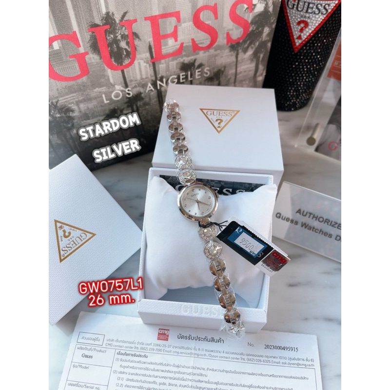 นาฬิกาผู้หญิง Guess GW0757L1 STADOM Silver ของแท้CMG | Shopee Thailand