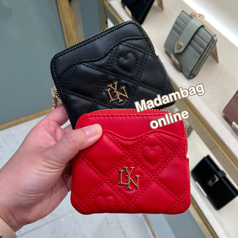 LYN Kyoko Zipped Wallet กระเป๋าสตางค์ใบสั้น กระเป๋าใส่เหรียญ ใส่บัตร ...