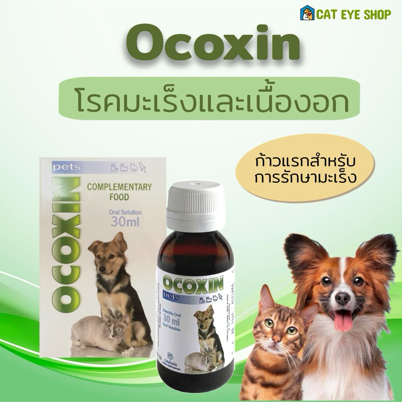 Ocoxin 30 ml. วิตามินสำสุนัขและแมว ช่วยเรื่องมะเร็งและเนื้องอก | Shopee ...
