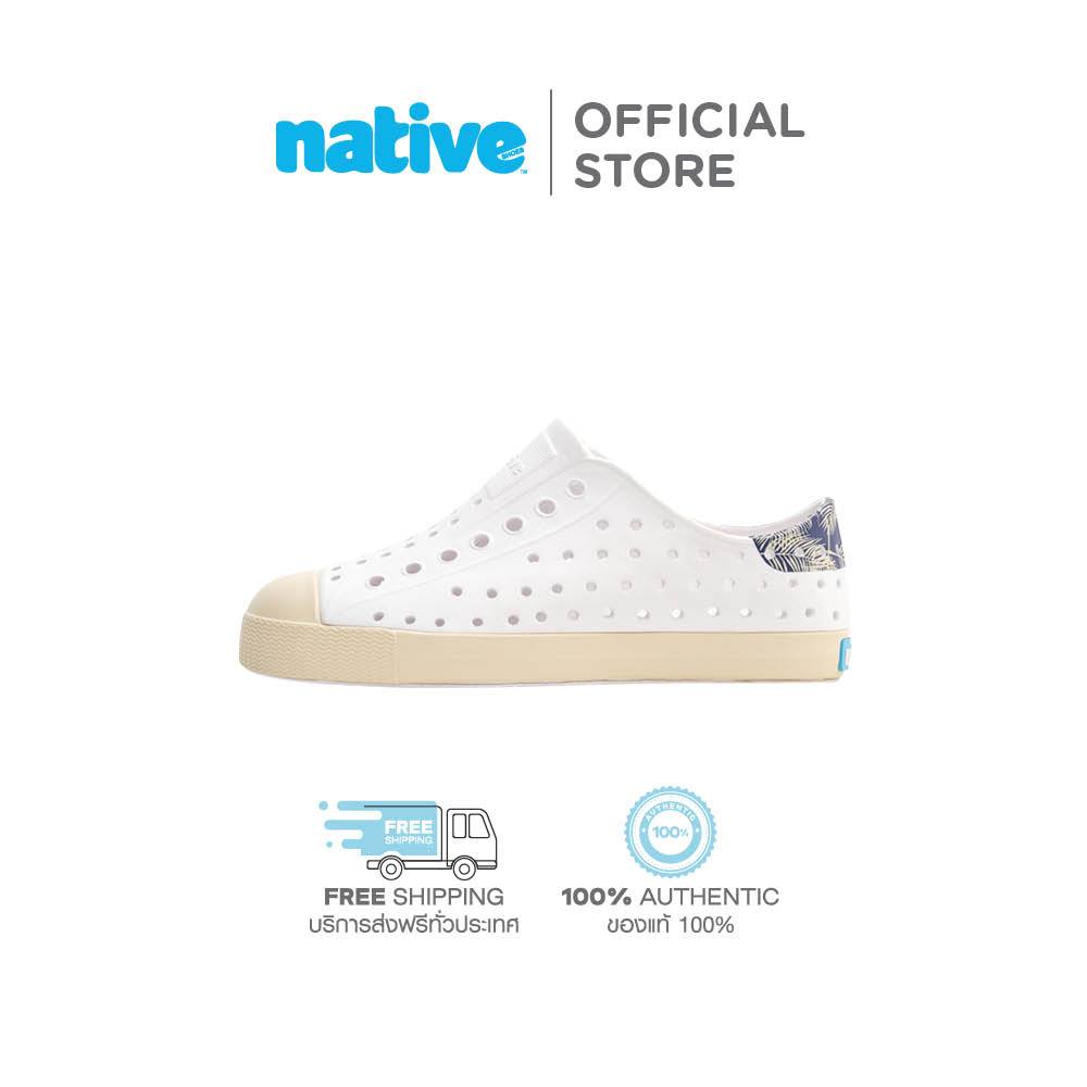 Native รองเท้ากันน้ำเด็กเล็ก EVA รุ่น Jefferson Block Shell White/Bone White/Ink Palm Block ...