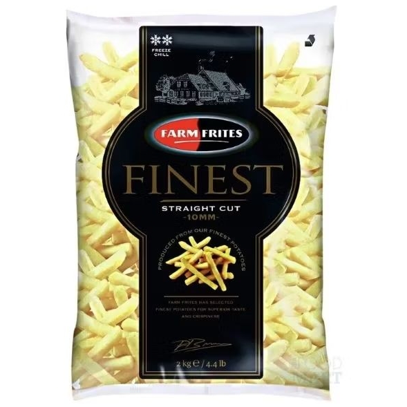 FARM FRITES Frozen French Fries Straight Cut 10 mm 2 kg - ฟาร์มฟริตส์ ...