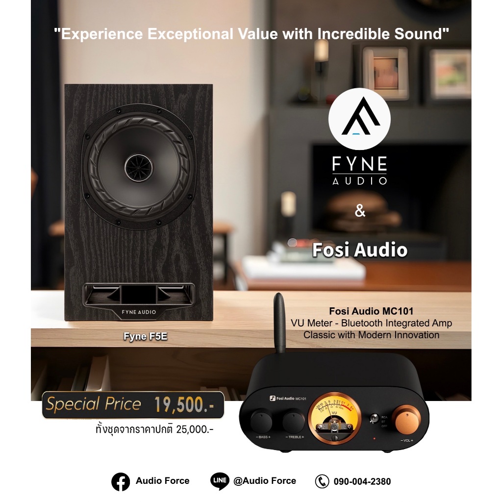 Fyne Audio F5E+Fosi Audio MC101/Set | Shopee Thailand