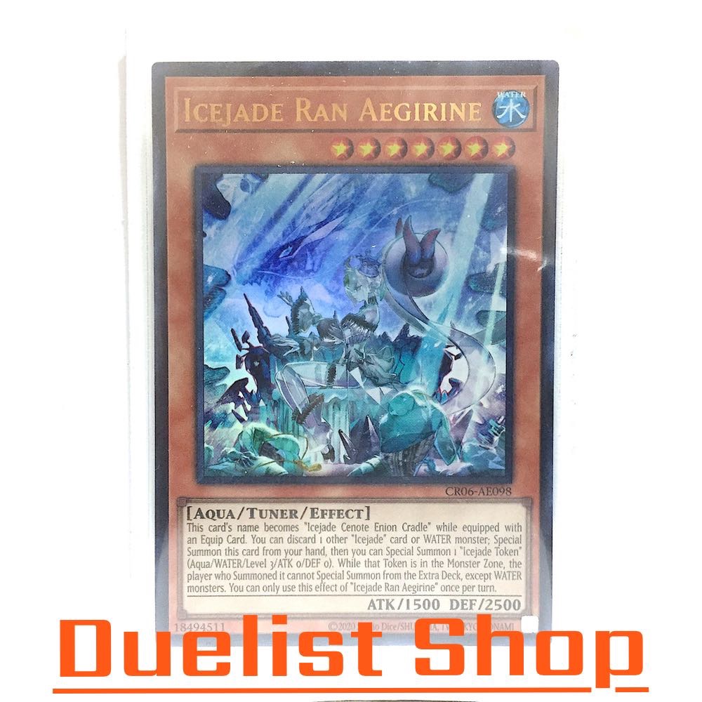 Icejade Ran Aegirine (UR) Monster Water Level7 [Aqua/Tuner/Effect] ชุด CR06-AE098 การ์ดยูกิโอ ...
