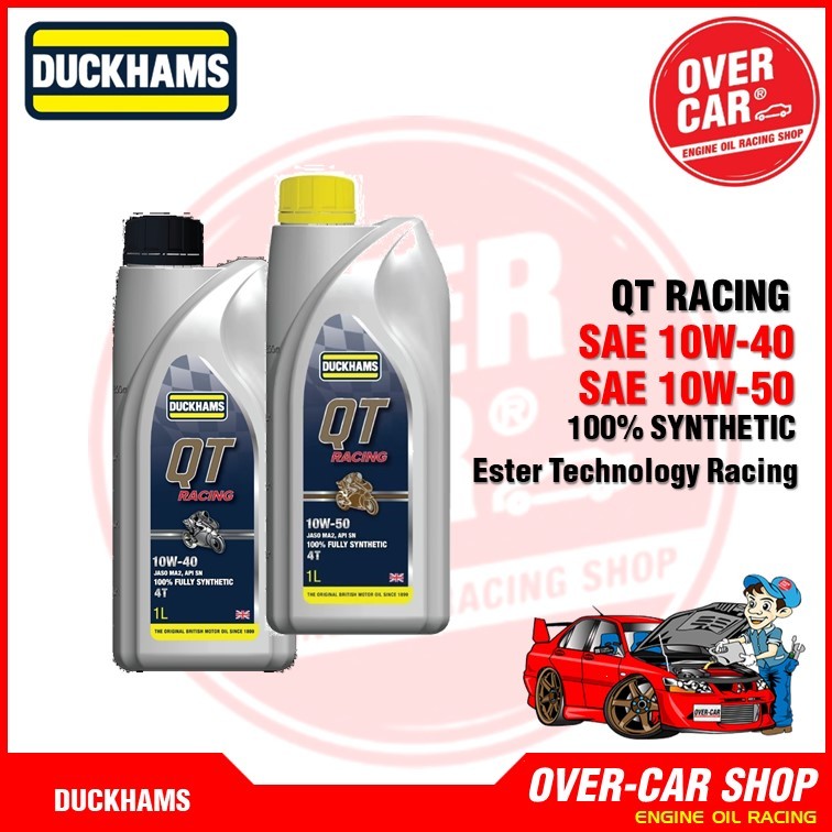 น้ำมันเครื่อง DUCKHAMS สังเคราะห์ 100% รุ่น QT RACING Synthetic JASO ...