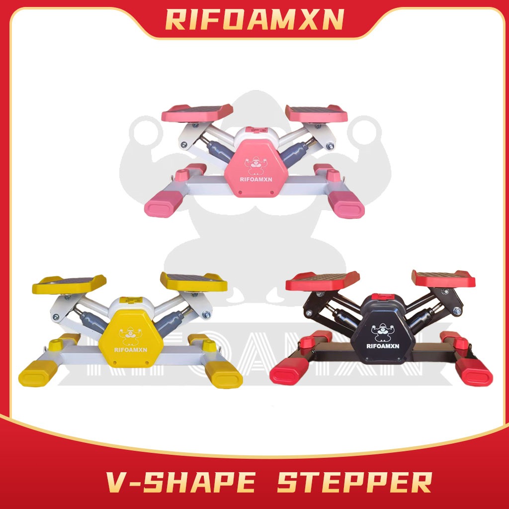 แบบใหม่ V-Shape Stepper เครื่องออกกำลังกายสุดฮิต ออกกำลังกายขา สะโพก แถมสายยางยืด | Shopee Thailand