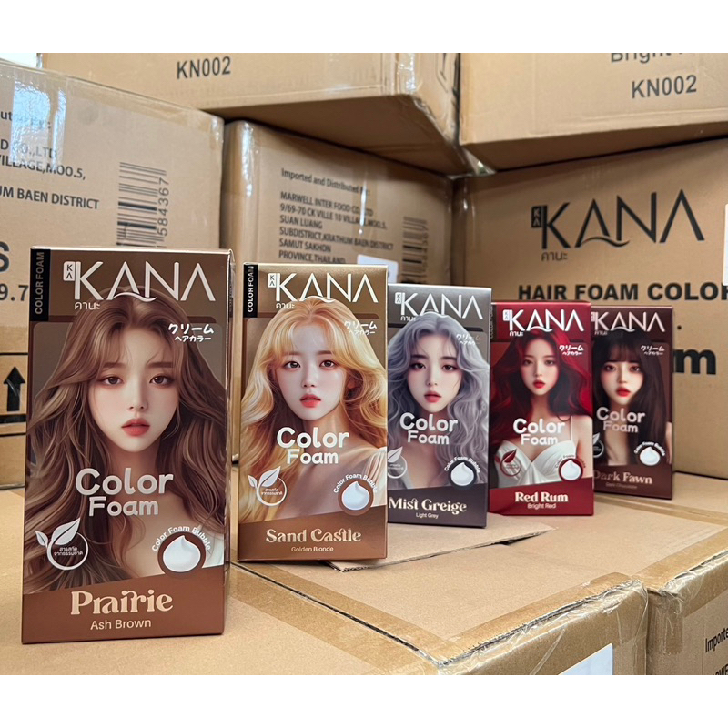 [พร้อมส่ง] KANA COLOR FOAM โฟมย้อมสีผมคานะ สีสวย ย้อมง่าย ติดทน💇🏼‍♀️💓 ...