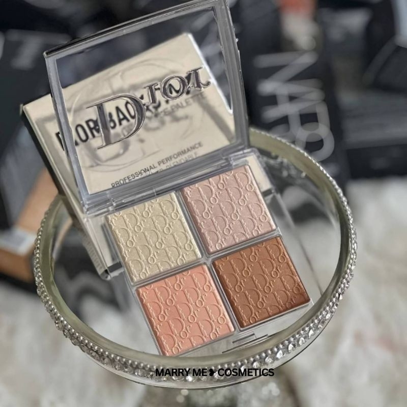 ใช้ได้แบบ Everyday Look Dior Backstage Glow Face Palette 10g สี 002 Glitz | Shopee Thailand