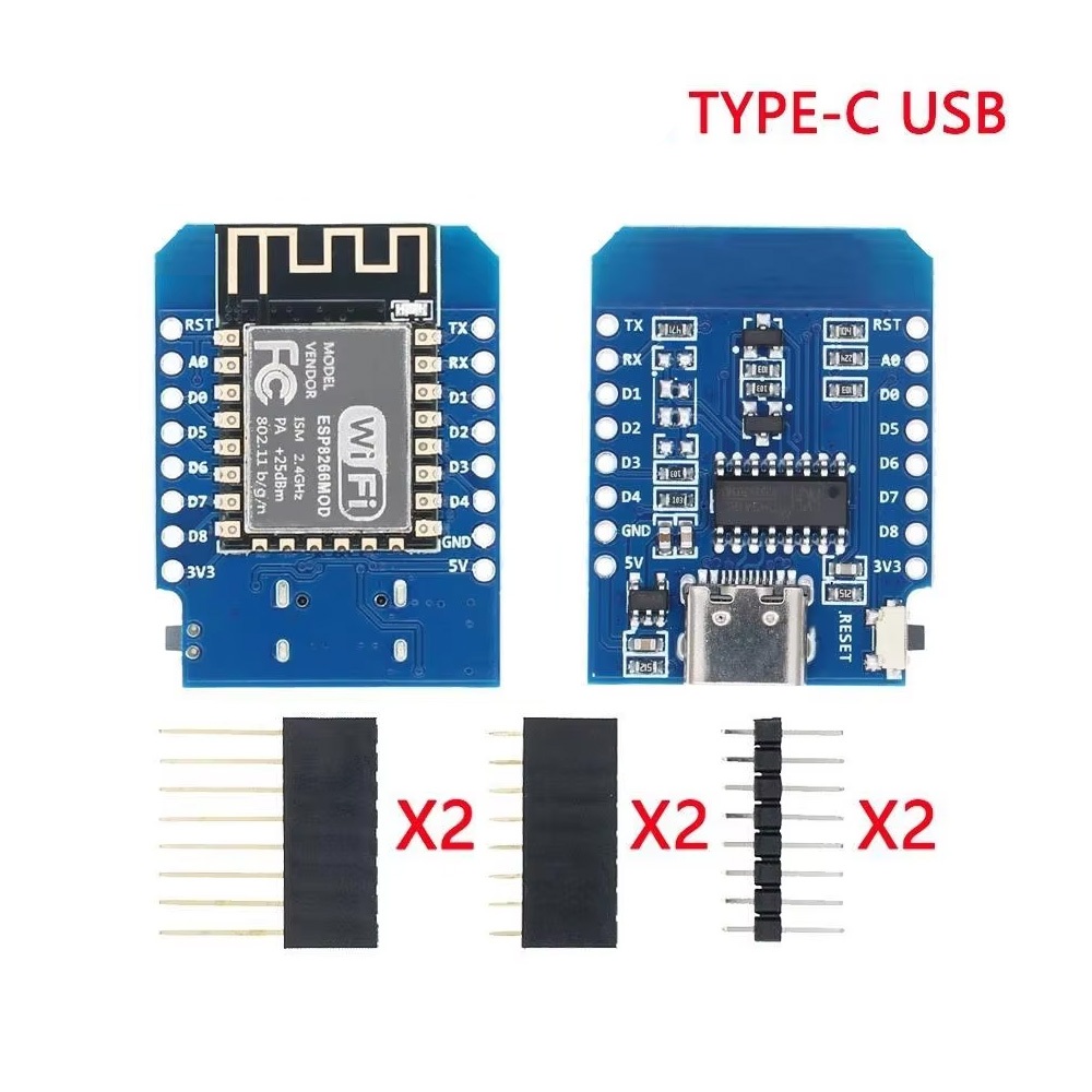 D1 Mini Type C Nodemcu Lua Wifi Development Board Base On Esp8266 Esp 12f Compatible Arduino