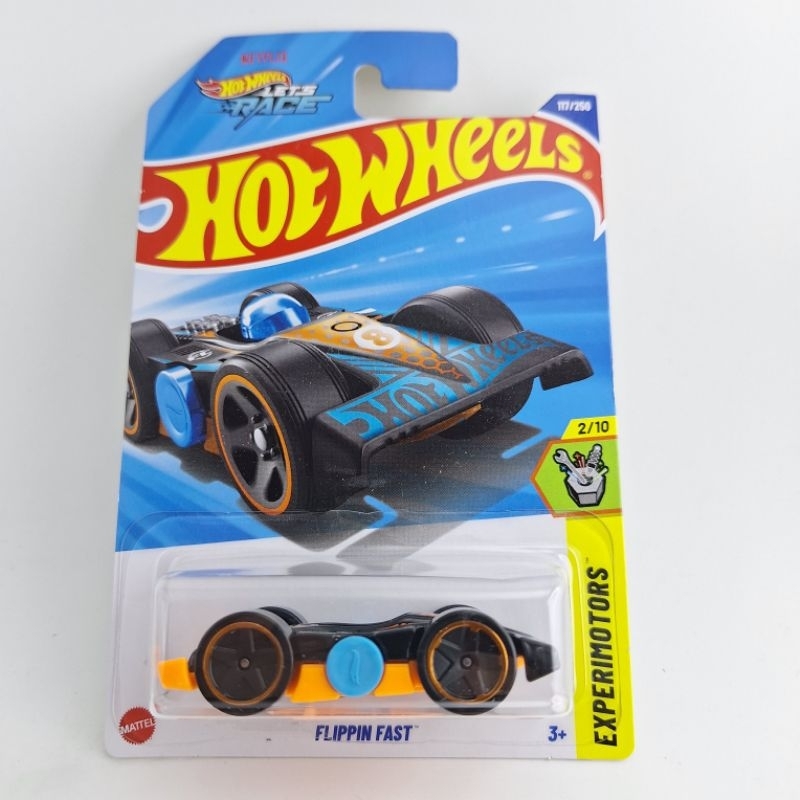 รถเหล็ก Hotwheels FLIPPIN FAST สีดำส้ม (ib6001) | Shopee Thailand