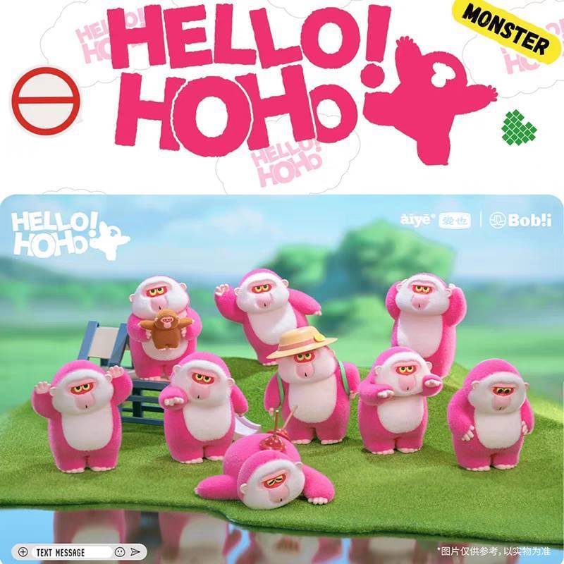 **แยก1จุ่ม** Hello HoHo Monster น้อนลิงหน้ากวน ตัวสีชมพู ตัวใหญ่ งานสวย ...