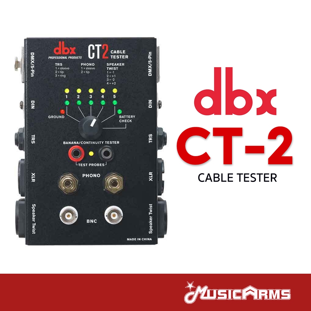 DBX CT-2 เครื่องเช็คสายสัญญาณ Cable Tester รับประกันศูนย์ | Shopee Thailand