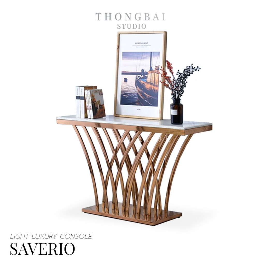 SAVERIO : LUXURY CONSOLE โต๊ะคอนโซล รุ่น ซาเวริโอ | Shopee Thailand