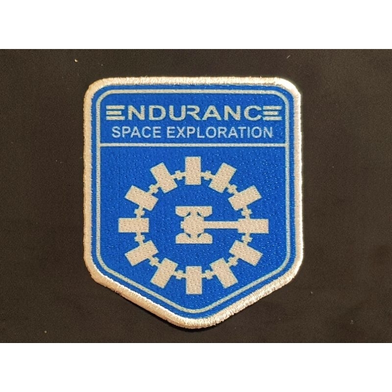ป้ายทอคุณภาพ โลโก้ INTERSTELLAR ติดเสื้อหรืออื่นๆ INTERSTELLAR : ENDURANCE SPACE EXPLORATION ...
