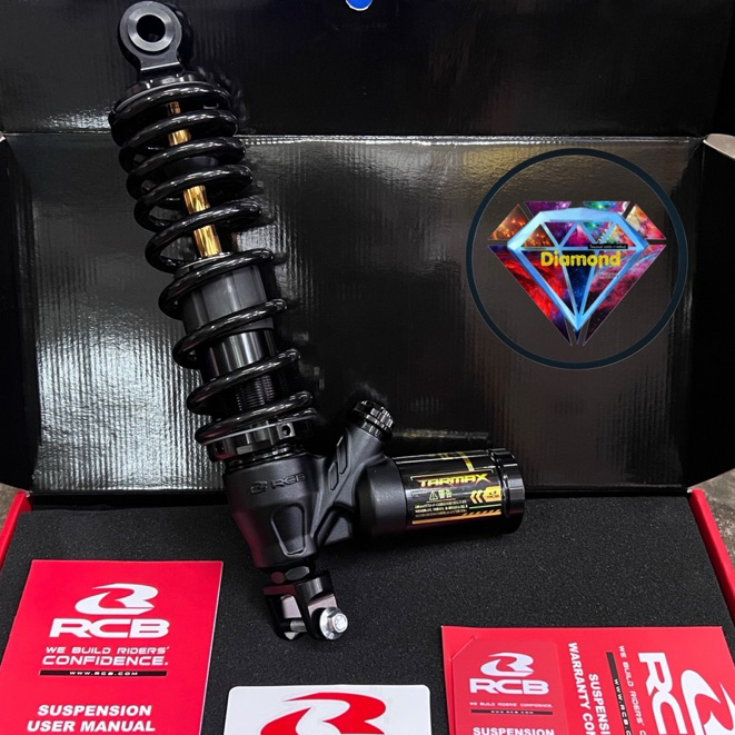 โช๊คหลังGIORNO-125สูง320mmตัวปรับได้/โช๊คหลังRCB-MONOSHOCK(TARMAX-G-BK ...
