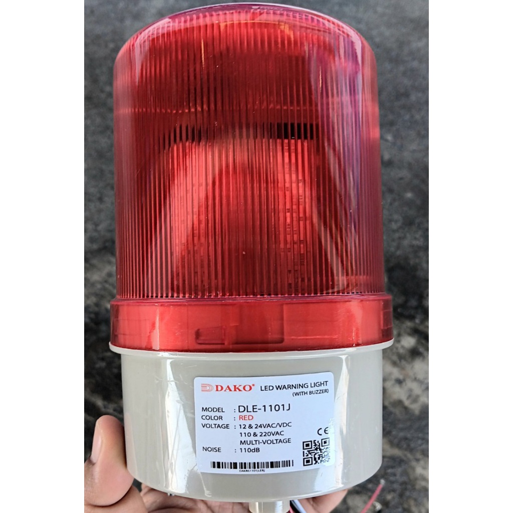 ไฟไซเรน ไฟหมุนรุ่นDLE-1101Jมีไซเรน REVOLVING WARNING LIGHT LEDสีแดง 1 กล่อง | Shopee Thailand