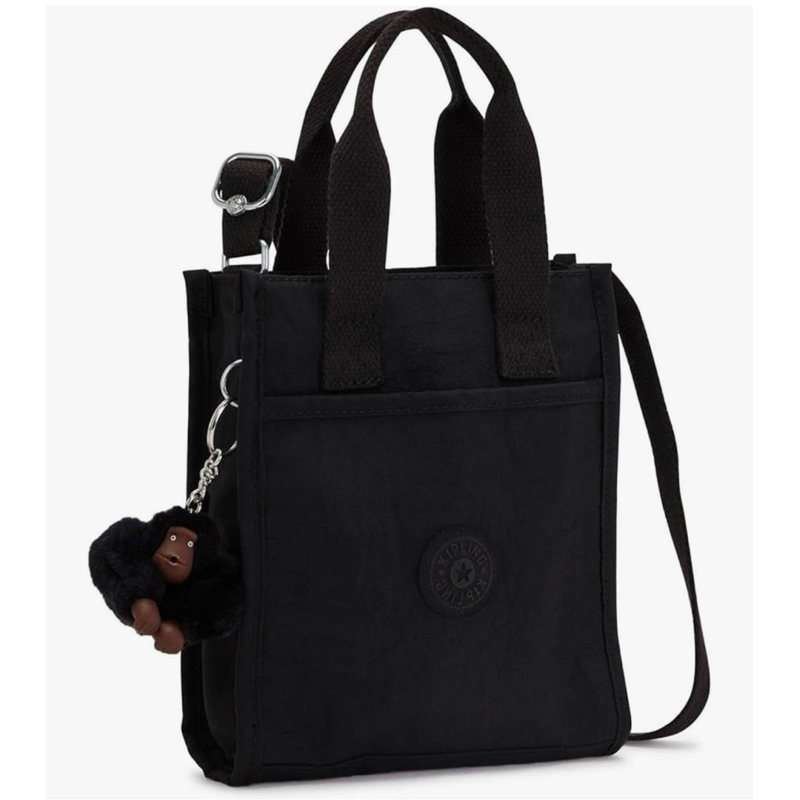Kipling Inara Small Crossbody Tote Bag สีดำและชมพู | Shopee Thailand
