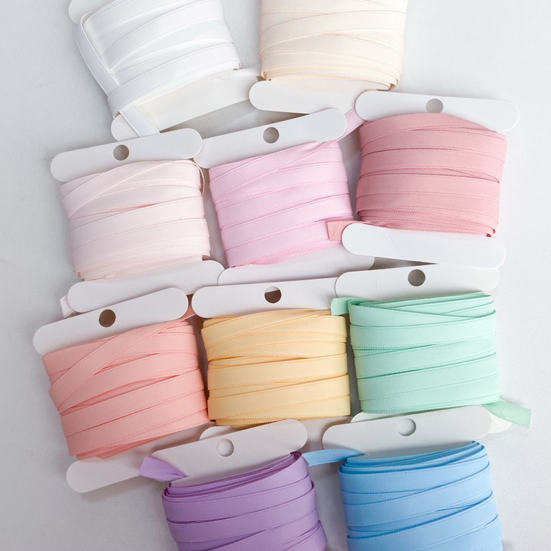 ♡ พร้อมส่ง | (5 หลา) Matt Ribbon โบว์ ริบบิ้น แมต ขนาด 6 mm / 0.6 cm ...