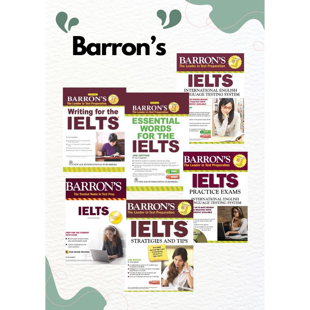หนังสือ รวม BARRON" IELts พร้อม CD | Shopee Thailand