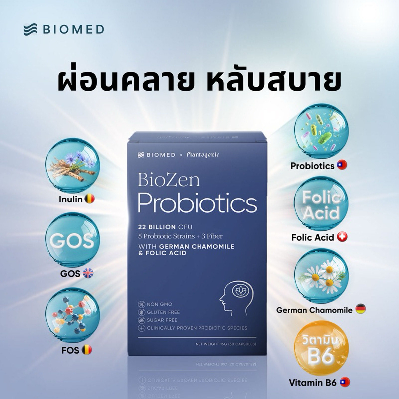 [3.3 โปร Bundle Deal] BioZen แคปซูลโพรไบโอติกส์Medical Grade by BioMed ...