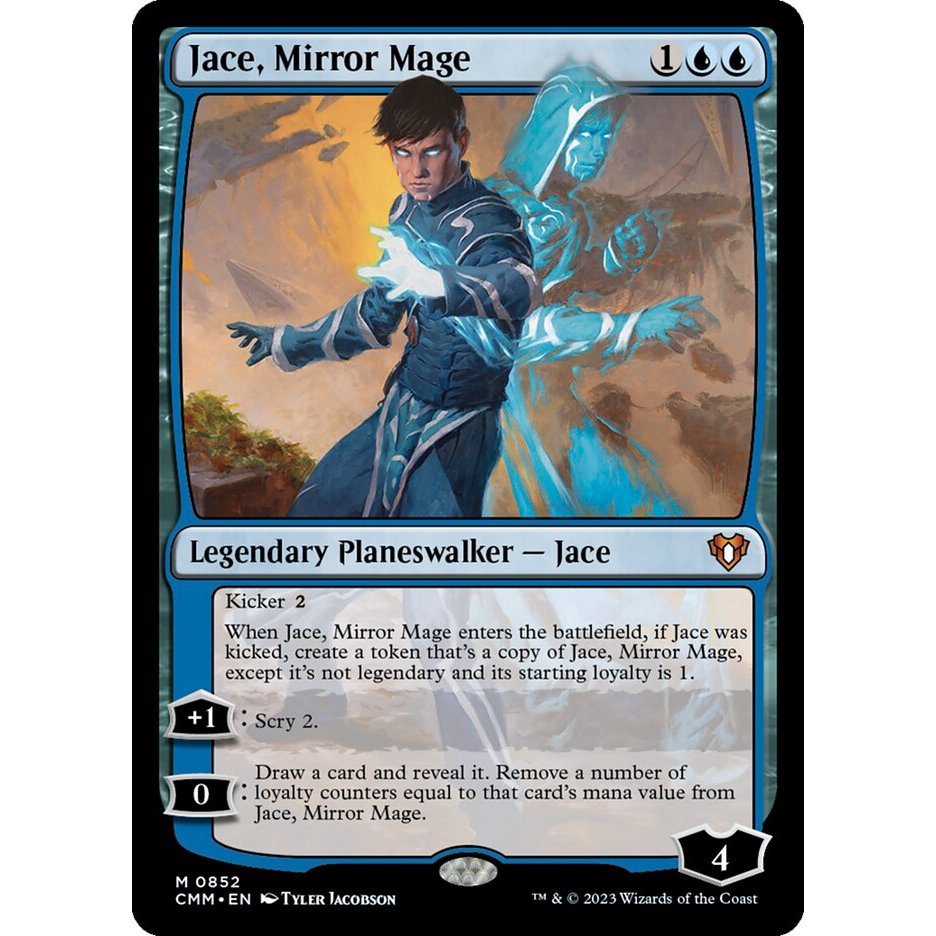 Jace, Mirror Mage CMM Commander Masters การ์ด Magic the Gathering [MTG ...