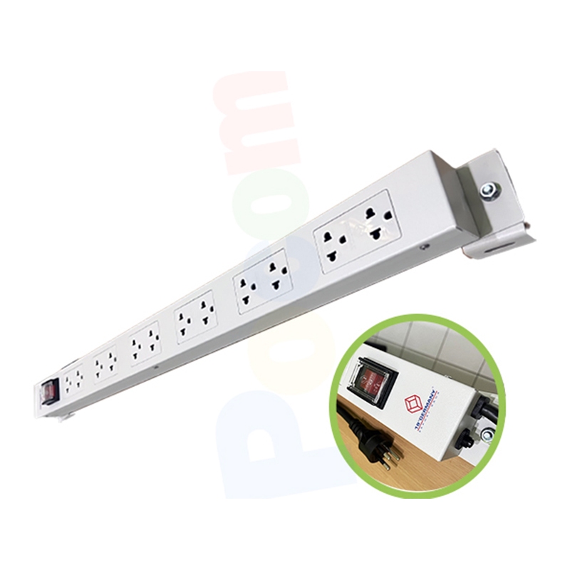 รางไฟ 12 OUTLET AC POWER DISTRIBUTION 12 Universal Outlet w/Cable 3M ...