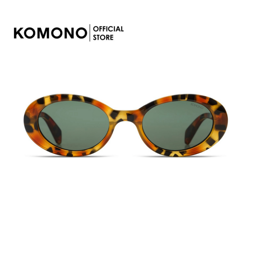KOMONO Ana Amber Shell แว่นตากันแดด ทรงวงรีวินเทจ สีกระ | Shopee Thailand