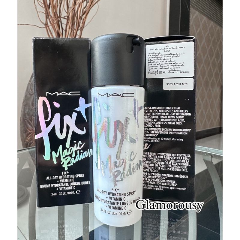 🌟ป้ายไทย🌟ผลิต10/2023 MAC Fix+ Magic Radiance All-Day Hydrating Spray + Vitamin C 100 ml ...