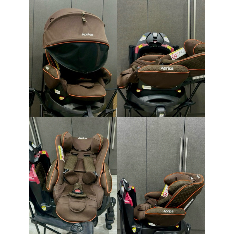 คาร์ซีทมือสอง APRICA Fladea Grow 360 มีที่คลุมกันแดด | Shopee Thailand