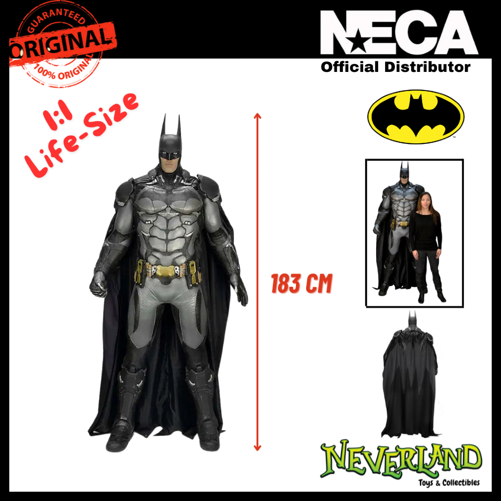 (NECA) Batman: Arkham Knight Life-Size Batman Foam Replica Statue ...