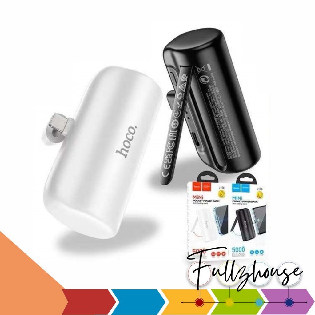 จัดส่งด่วน HOCO J106 พาวเวอร์แบงค์ 5000mAh หัวชาร์จ iOS / Type-C มีขาตั้งในตัว มี มอก. | Shopee ...