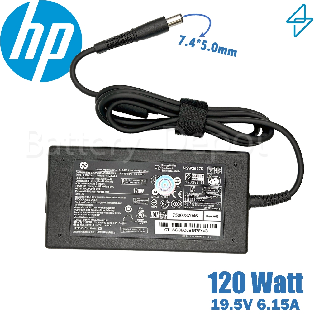 HP Adapter ของแท้ HP Pavilion 23 All-in-One 23-q010, 23-g125x, All-in-One PC 22-df0110d 120W 7 ...
