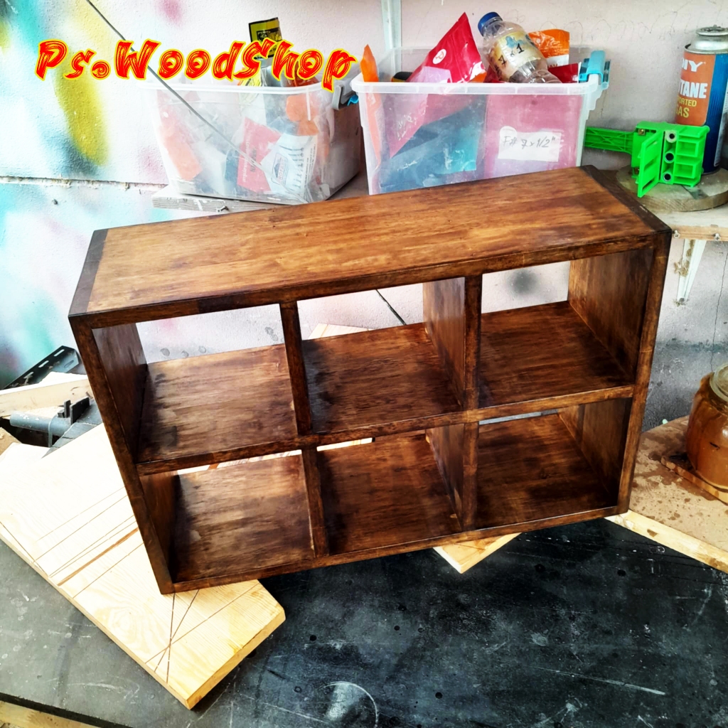 S 006 ชั้นไม้ติดผนัง สีไม้โอ็คแนววินเทจทำเคลือบใส ไม้จริงรับน้ำหนักได้ ...