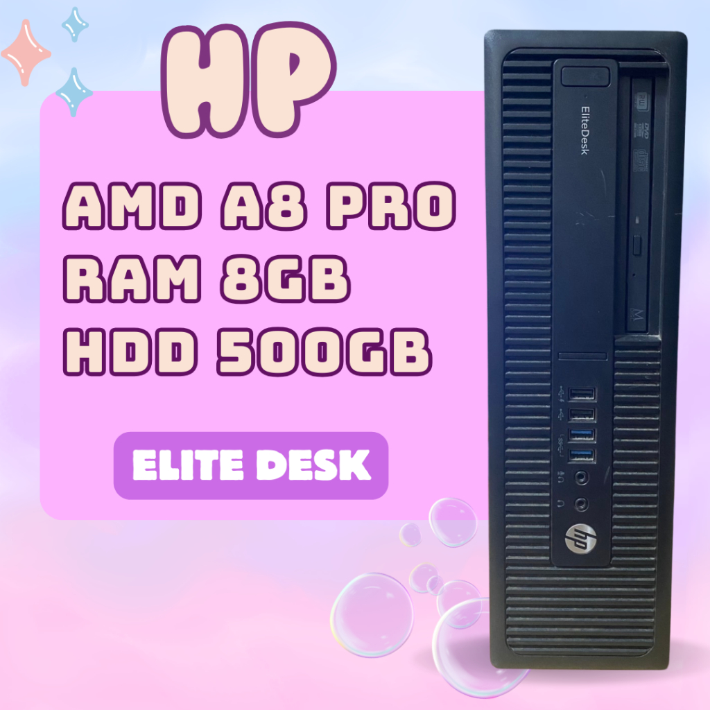 HP ELITEDESK | AMD A8 PRO-7600B | RAM 8GB | HDD 500GB | AMD Radeon R7 ...