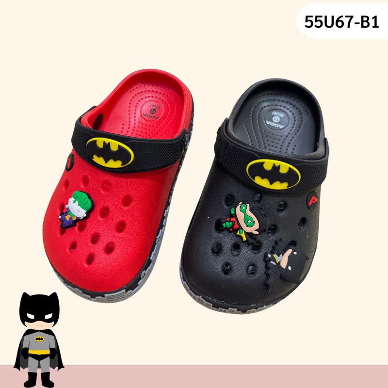 รองเท้าแตะหัวโตเด็กผู้ชาย Batman ลิขสิทธิ์แท้ADDA เบา สวมใส่สบาย ...
