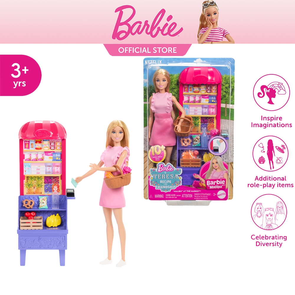 Barbie Teresa Recipe for Friendship™ Malibu at the Market Doll Playset ...