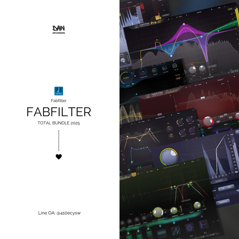 Fabfilter Total Bundle 2025(Mac) รวมชุดปลั๊กอินสารพัดประโยชน์ที่มืออาชีพให้การยอมรับ [Full ...
