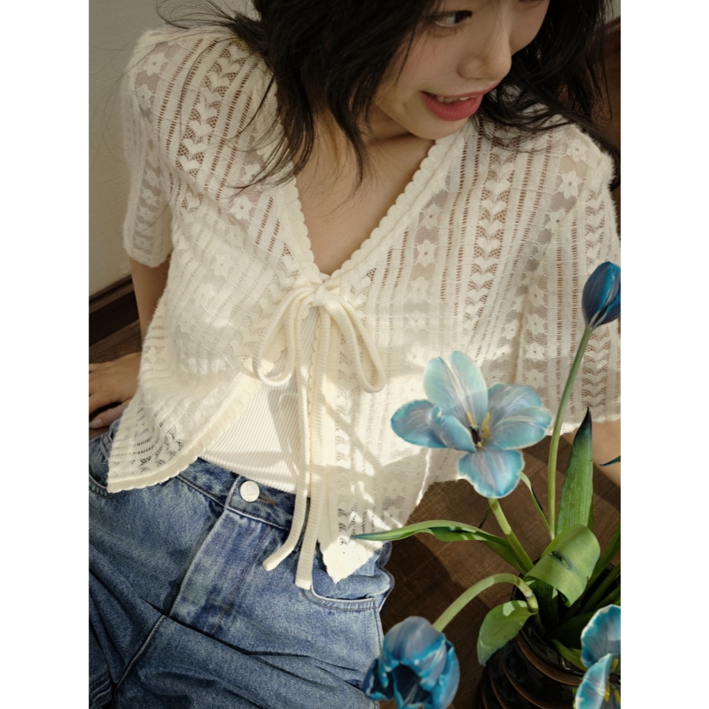 [Preorder] KUOSE : Cropped Cardigan | Shopee Thailand