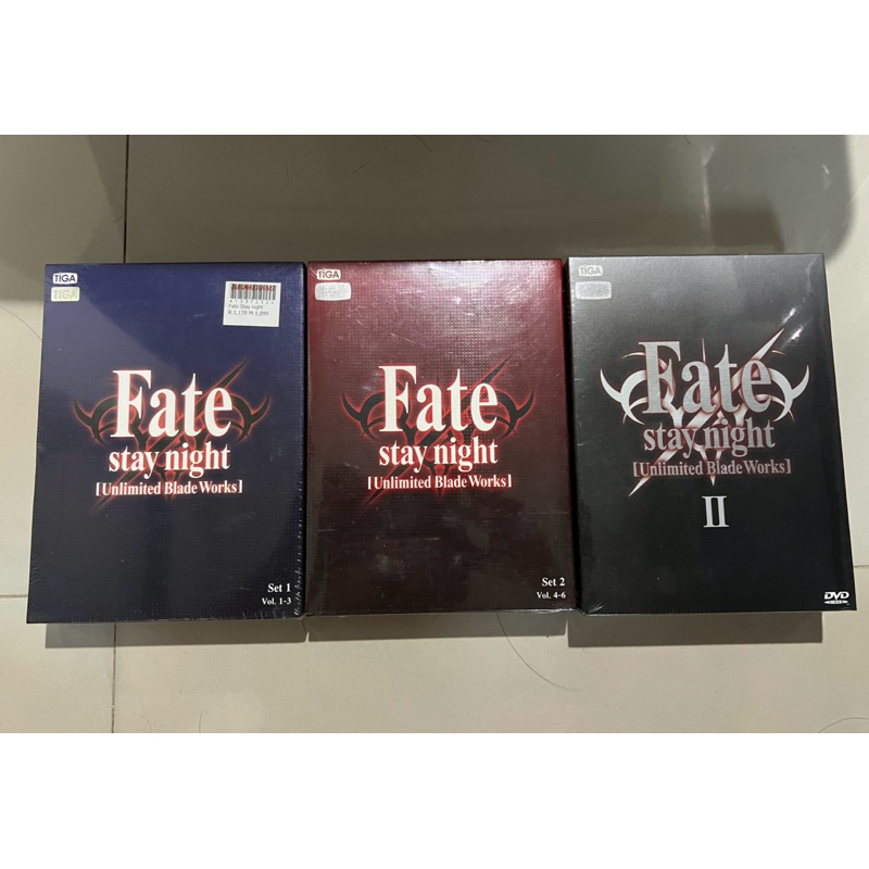 (มือ1) DVD FATE STAY NIGHT UNLIMITED BLADE WORKS BOX 1,2,3 | Shopee ...