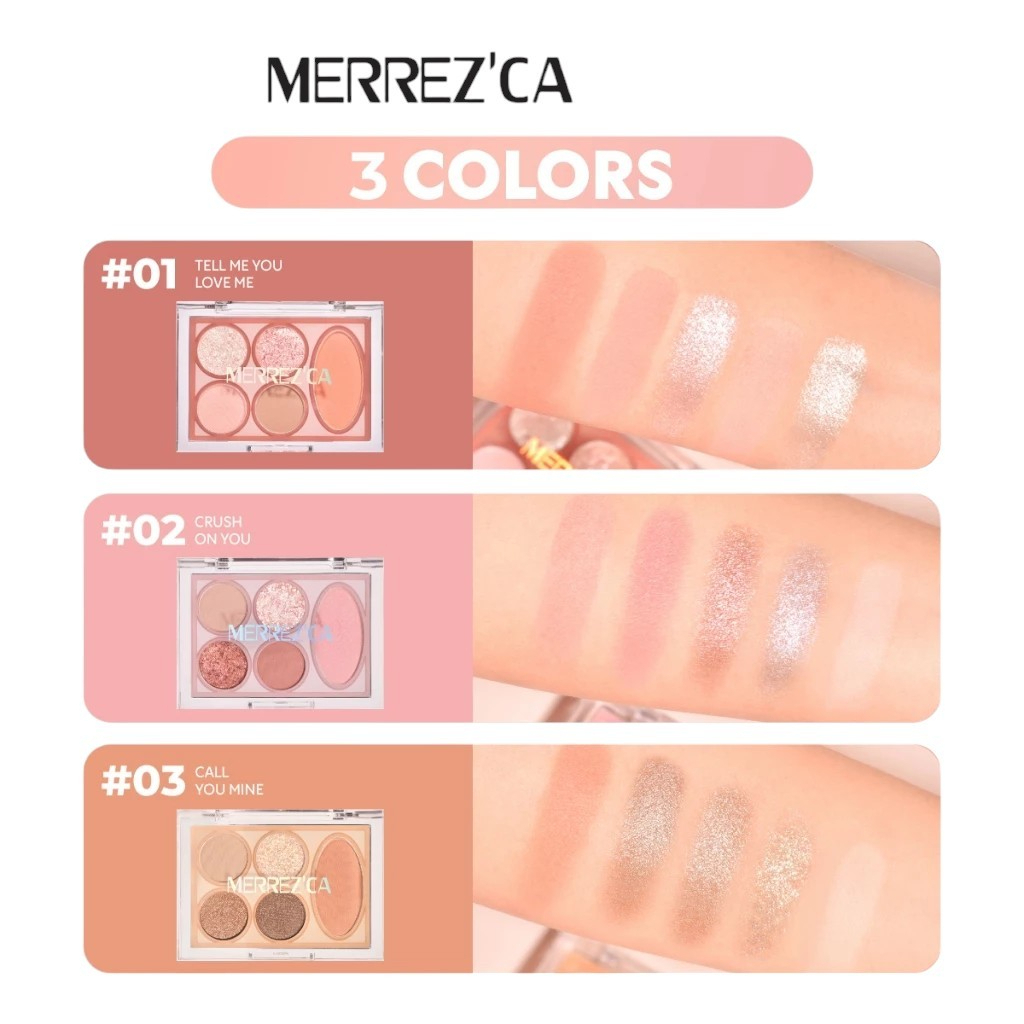 (1 ชิ้น) Merrezca Eye & Cheek Color Palette เมอร์เรซกา อาย&ชีค คัลเลอร์ ...