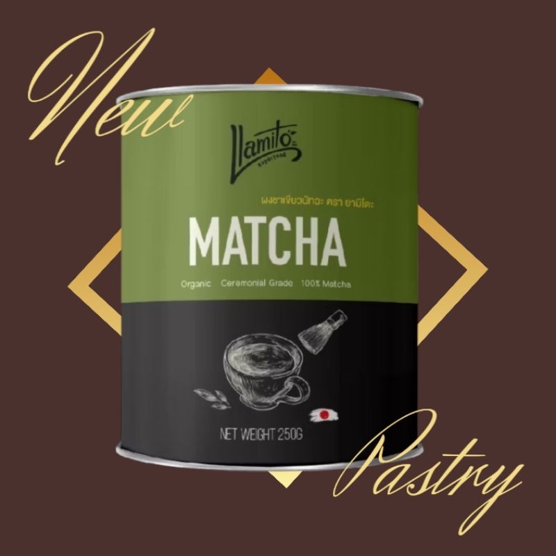Llamito ยามิโตะ ผงมัทฉะ ออร์แกนิค ( Matcha Powder) เกรดพิธีการชงชา ขนาด ...
