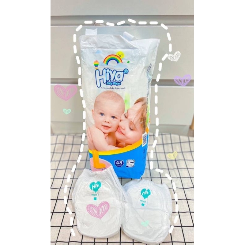 ผ้าอ้อมสำเร็จรูป HIYA BABY DIAPER (แบบกางเกง) | Shopee Thailand