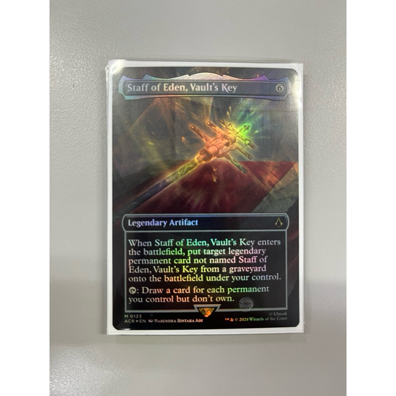 การ์ด MTG Staff of Eden, Vault’s Key Foil Artifact Magic the Gathering EDH รุ่น ACR สภาพ Nm ...