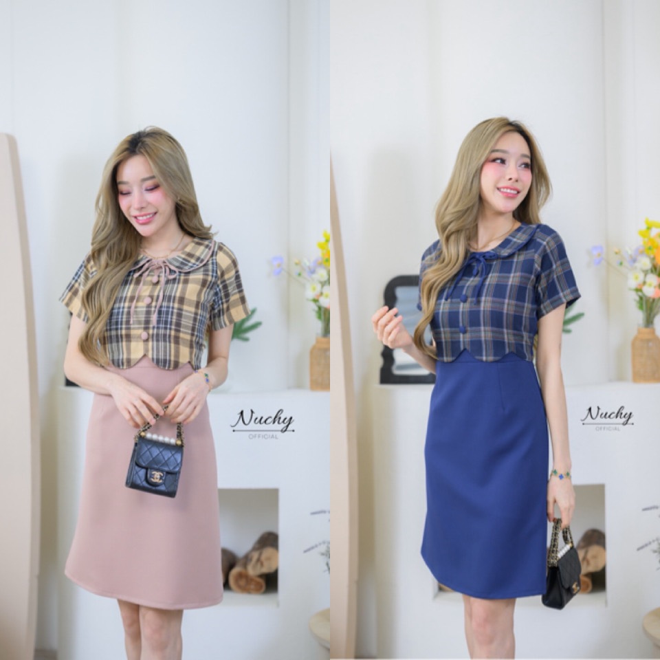 Dress By Papid เดรสทำงาน เดรสแฟชั่น รหัส564 | Shopee Thailand