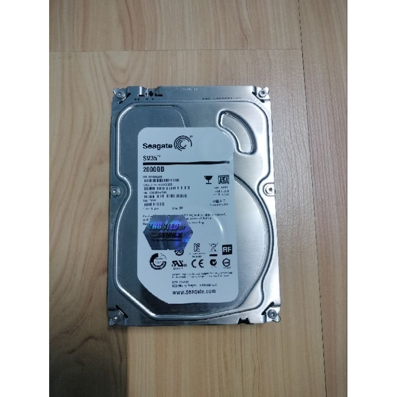 Seagate SV35 Hdd 2 tb 7200rpm/64MB..มือสองเทสแล้วใช้งานได้ปกติประกัน1 ...