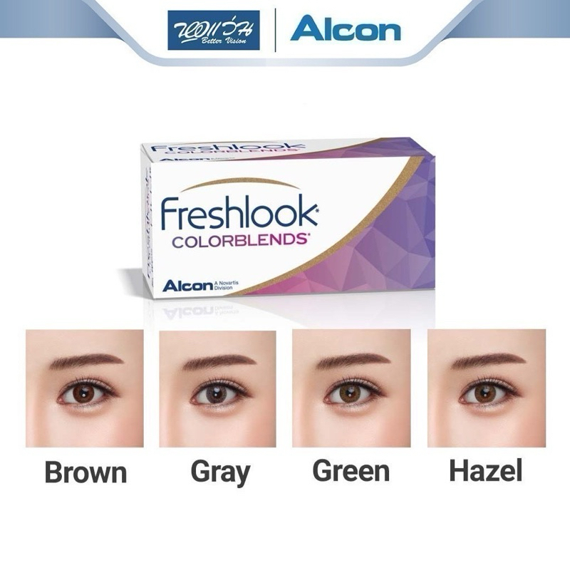 แบ่งขาย👀Alcon คอนแทคเลนส์สี รายวัน รุ่น Freshlook One Day Color สี Pure ...