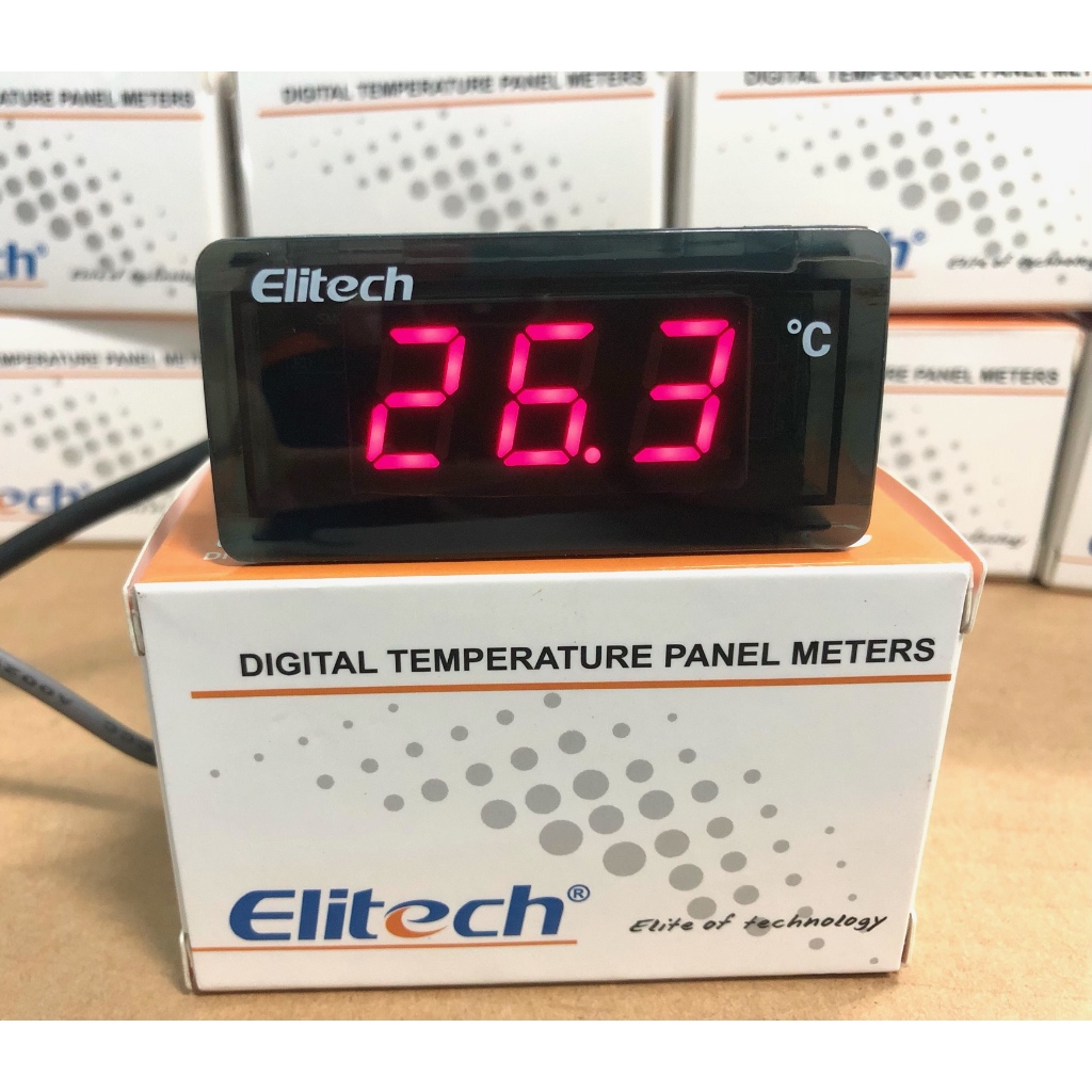 Elitech รุ่น TPM - 910+ เครื่องมือวัดและแสดงอุณหภูมิ หน้าจอ LED ขนาดใหญ่ สีแดง ชัดเจน ใช้ไฟ 220 ...